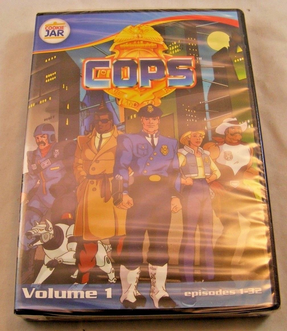 COPS Vol. 1 Animated Cartoon DVD Set 3 DISCS -Episodes 1-32 Cookie Jar ...