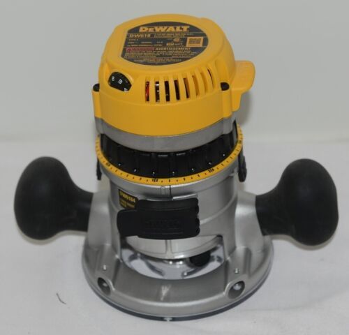 Dewalt DW618 1/2 Inch 2.25 HP Variable Speed Fixed Corded Router Soft ...