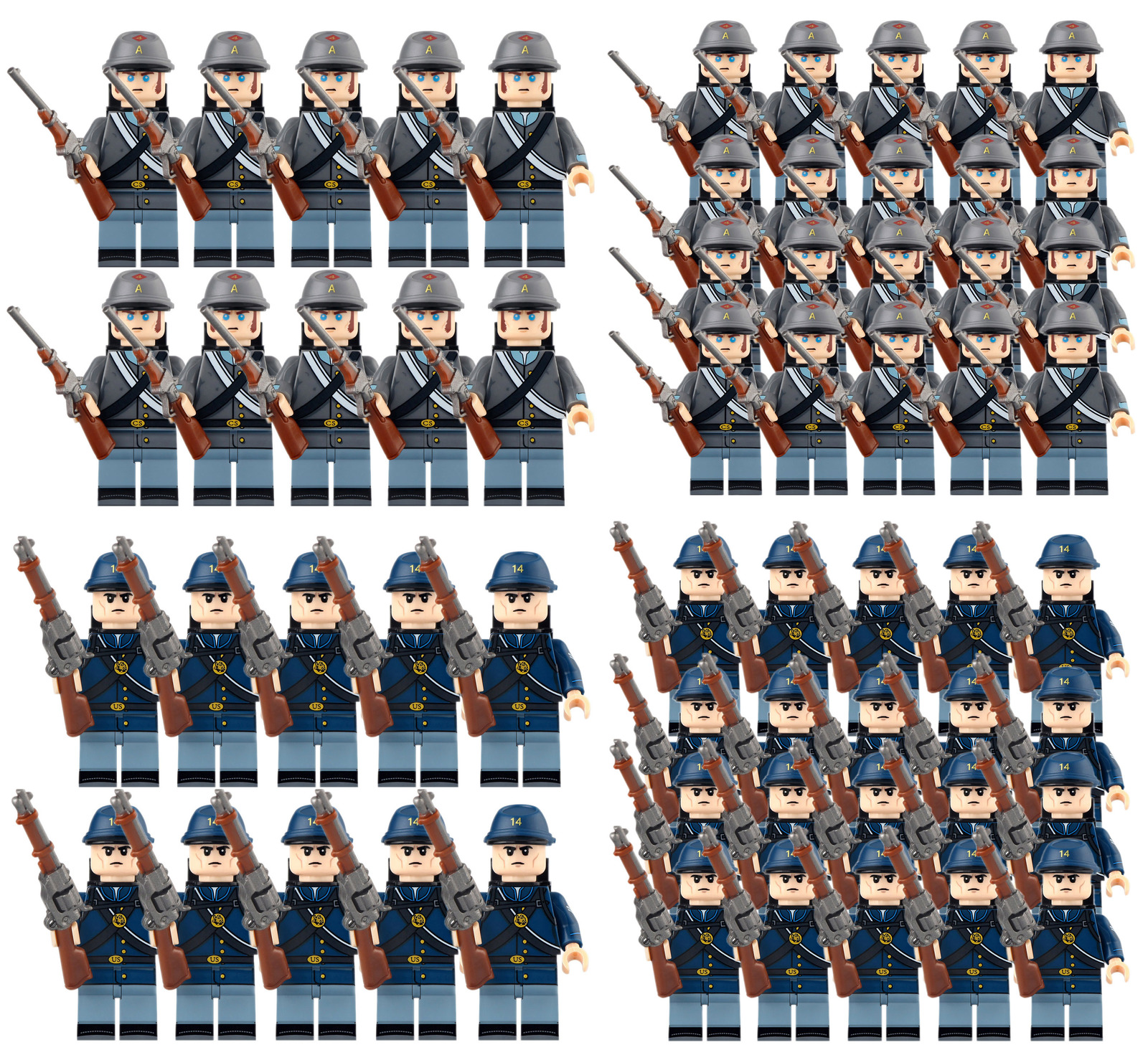 American Civil War Periods Union Army & Confederate Army Collectible ...