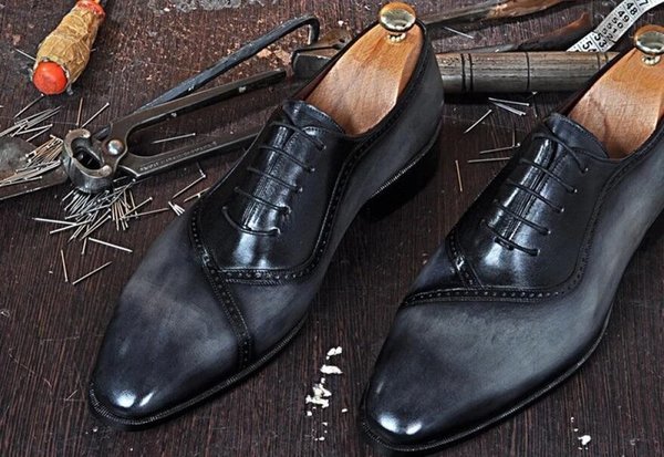 Handmade Lace-Up Calfskin Luxury Mens Italian Leather Shoe - Boots
