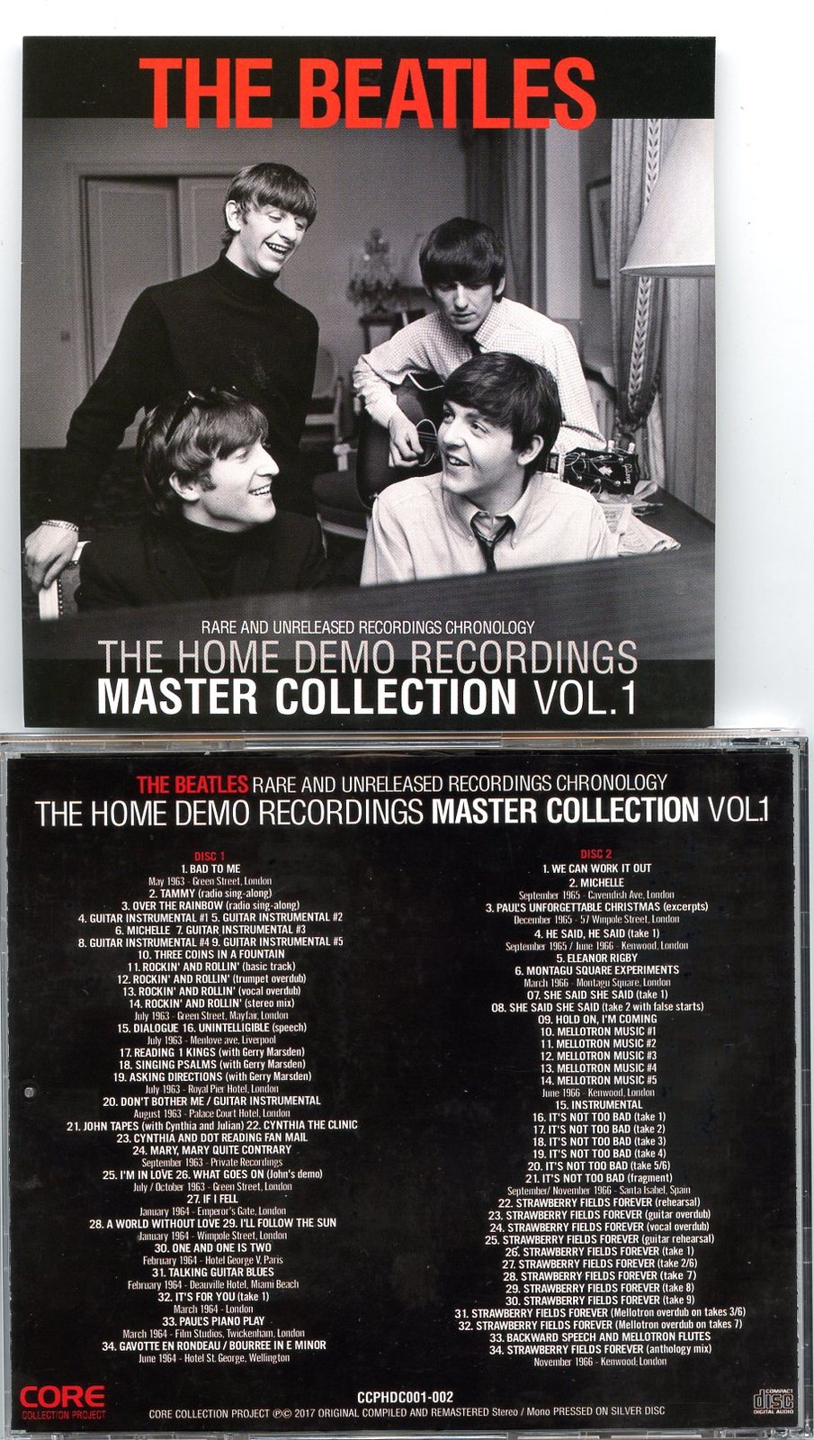 The Beatles - The Home Demo Recordings Master Collection Vol 1 ( 2 CD ...