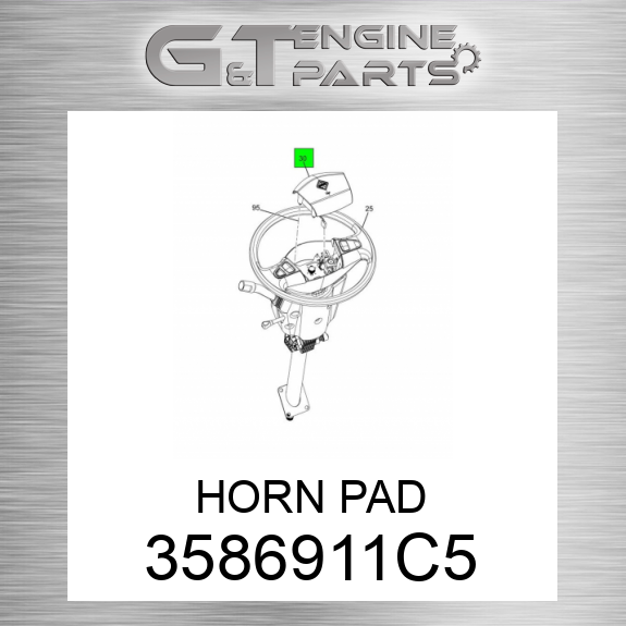 3586911C5 HORN PAD fits INTERNATIONAL TRUCK (NEW AFTERMARKET) - Other ...