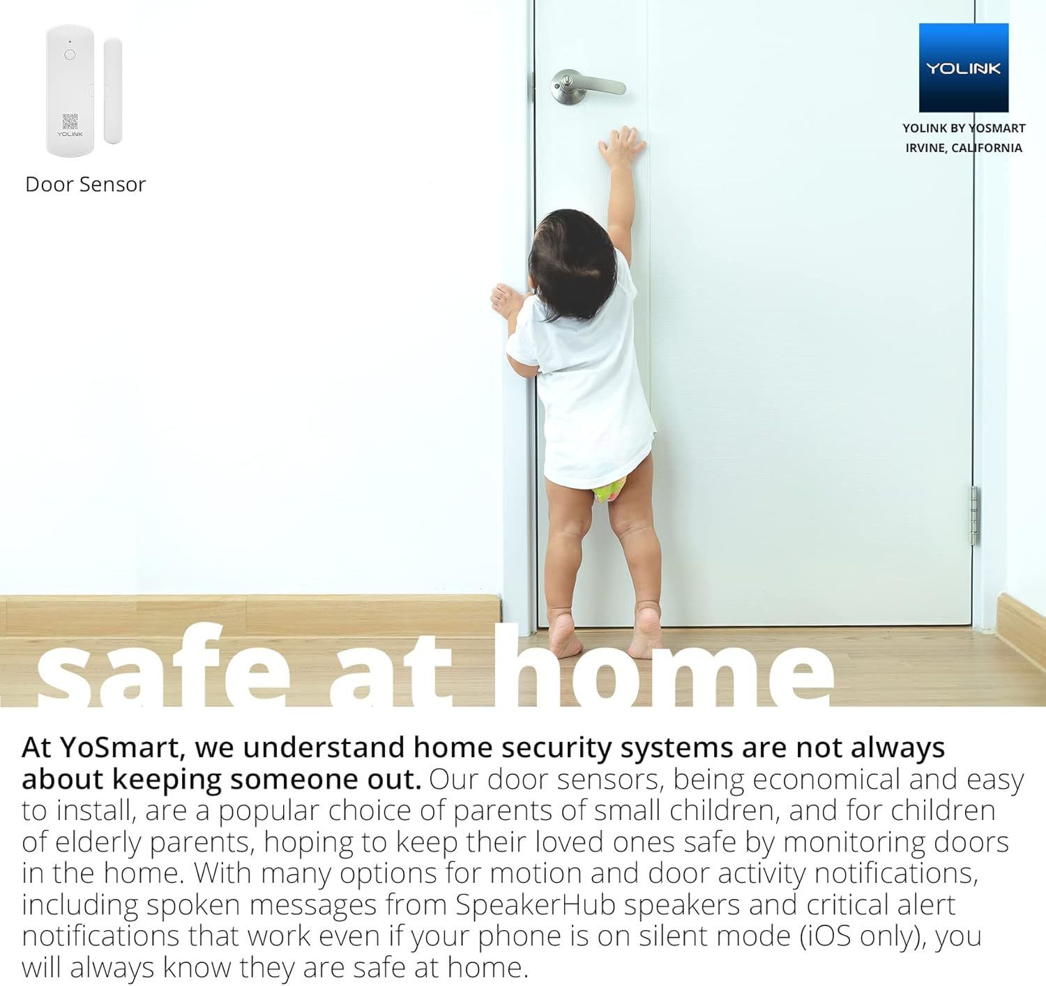 Yolink Lora Smart Door Sensor Starter Kit: 1/4 Mile Open-Air, Home ...