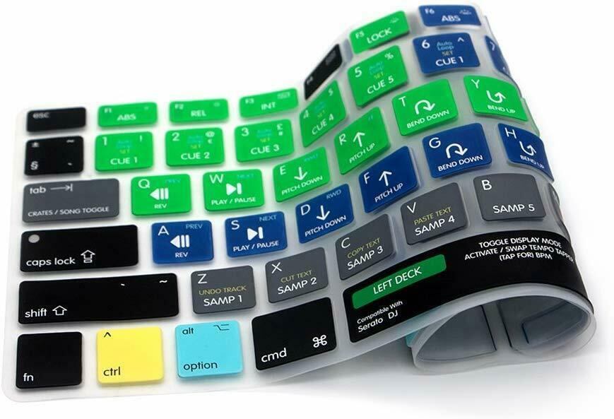 HRH Serato DJ Functional Hot key Shortcut Silicone Keyboard Skin Cover ...