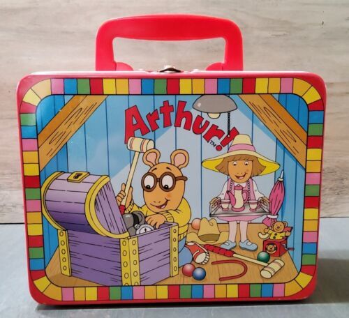 Arthur PBS Kids TV Marc Brown Vintage 1997 Metal Lunchbox By Schylling ...