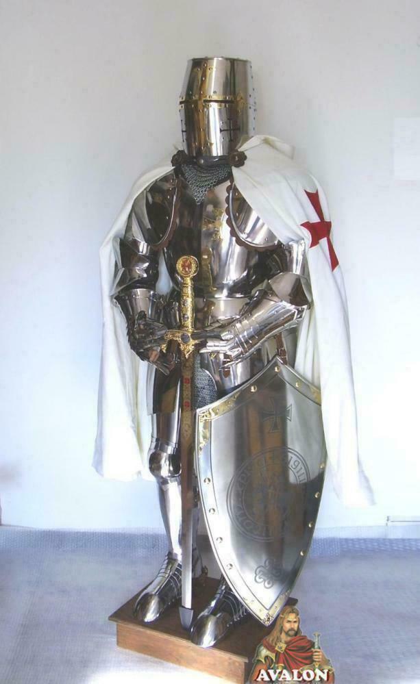 Knight Templar Armor Suit Battle-ready decorative Customizable metal ...