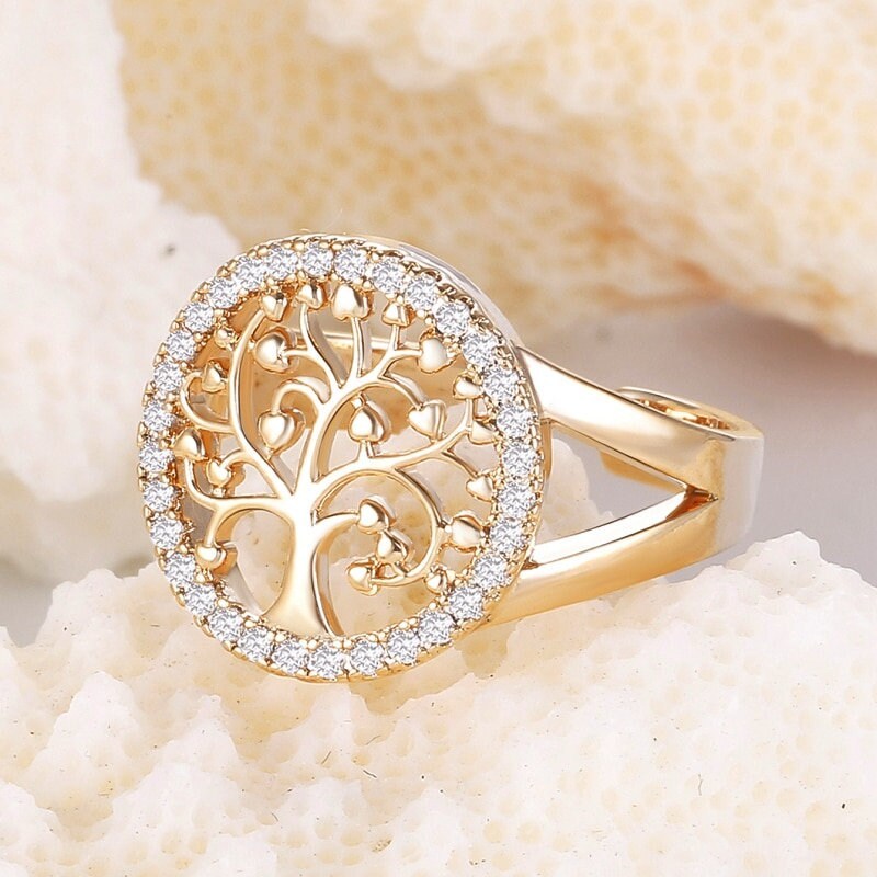Tree of Life Ring Silver Tree of Life Ring Gold Tree of Life - Jewelry ...