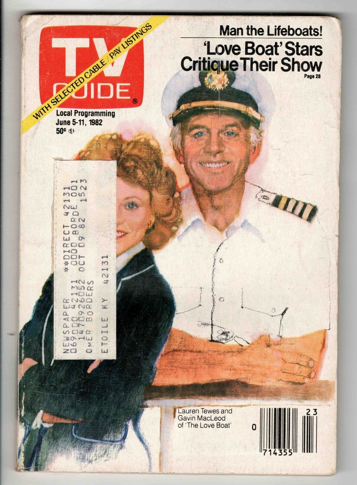 June 5 1982 TV Guide Love Boat Gavin Macleod Lauren Tewes - Magazines