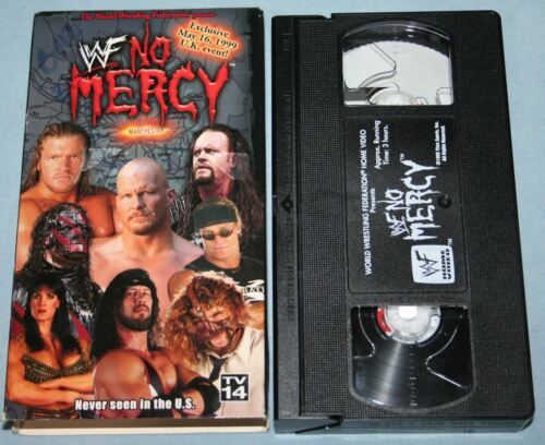 WWF 1999 NO MERCY VHS Steve Austin UNDERTAKER Triple H KANE Rare WWF ...