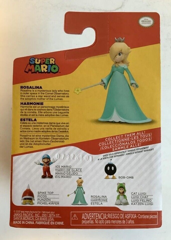 NEW Jakks Pacific 41142 World of Nintendo 2.5" Super Mario ROSALINA ...