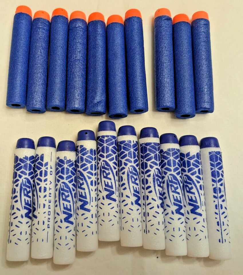 Lot of 100 NERF Gun Foam Dart Projectile Missiles Toy Replacement Pieces - Dart Guns & Soft Darts