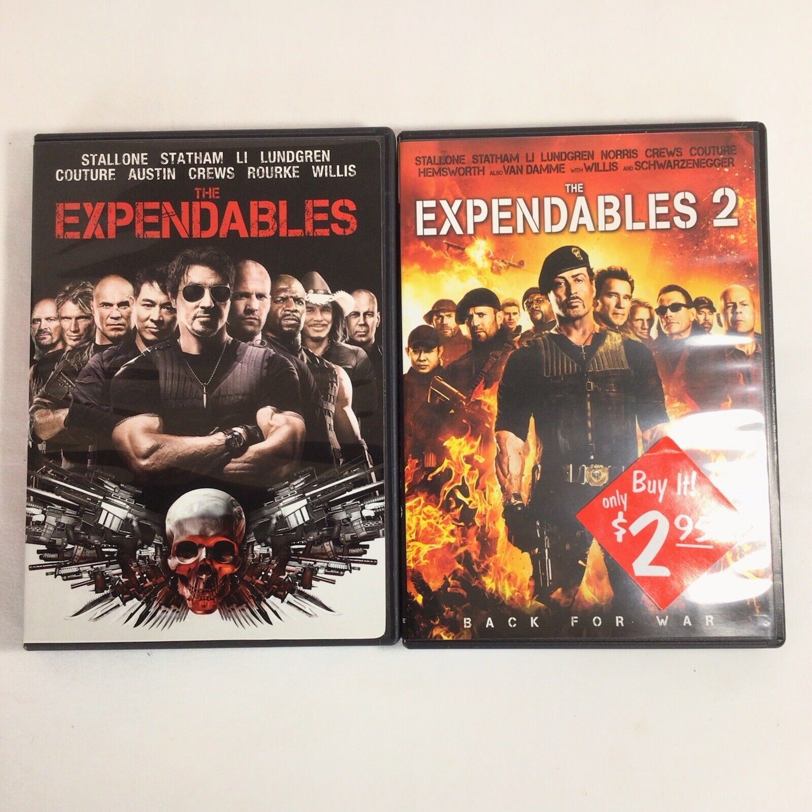The Expendables & The Expendables 2 DVD and similar items