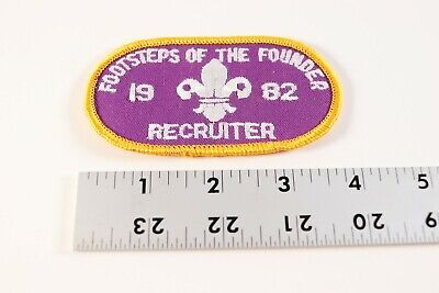 Vintage 1982 Footsteps of the Founder Recruiter BSA Boy Scouts America ...