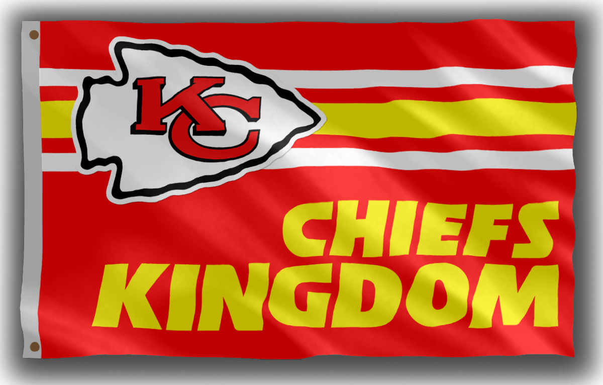 Kansas City Chiefs Football Team Flag 90x150cm 3x5ft Chiefs Kingdom ...