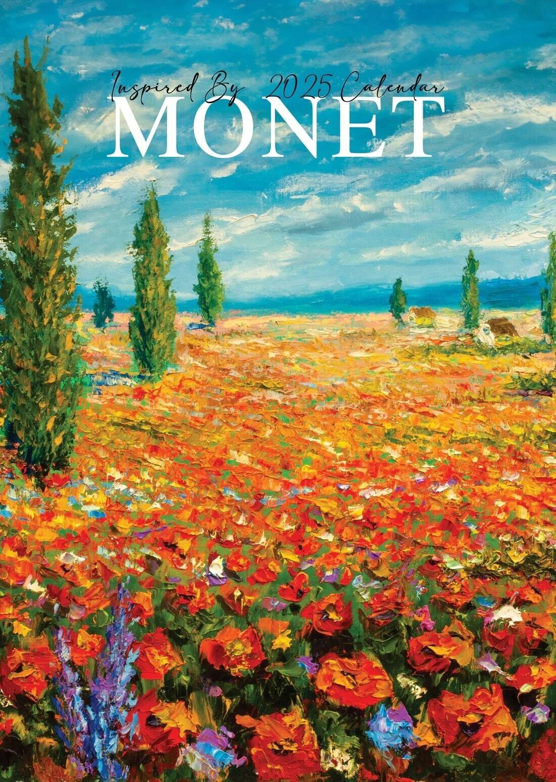 Monet A3 Calendar 2025 - Month To View - Art - Wirobound - Calendars