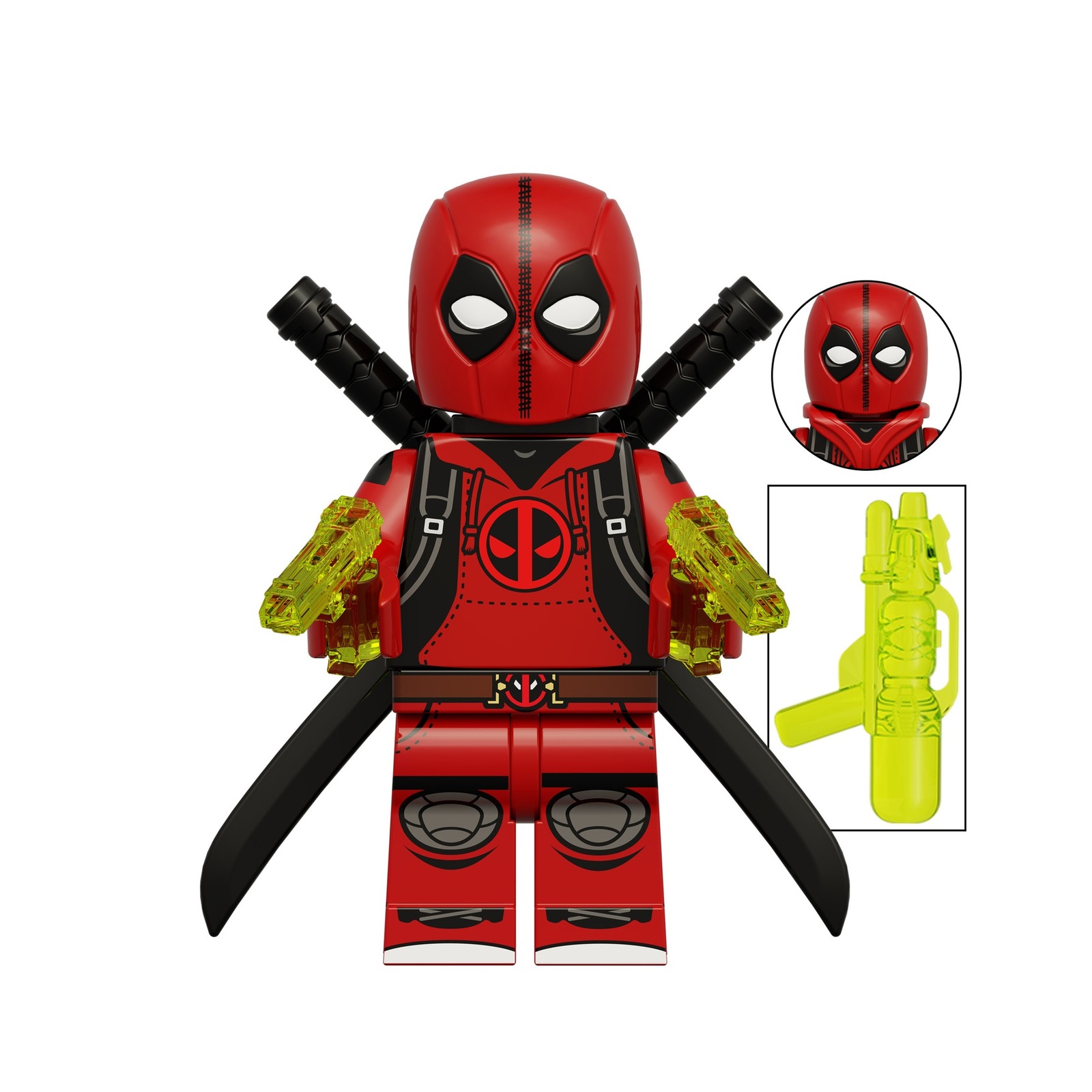 Deadpool Kidpool Minifigures Weapons and Accessories - Building Toy ...