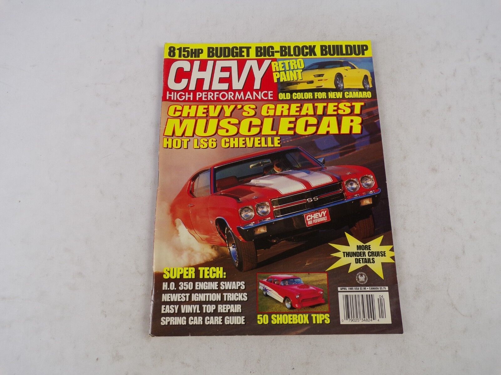 April 1995 Chevy High Performance Chevy's Greatest Musclecar Hot LS6 ...
