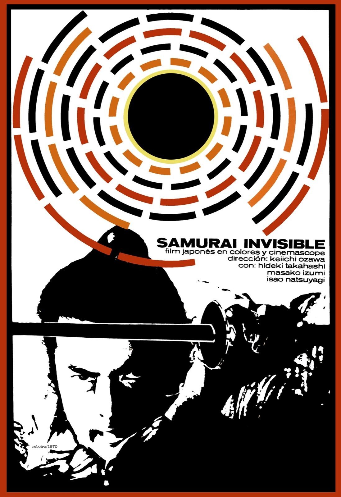 9272 Samurai invisible.japanese film.man with sword.POSTER.decor Home ...