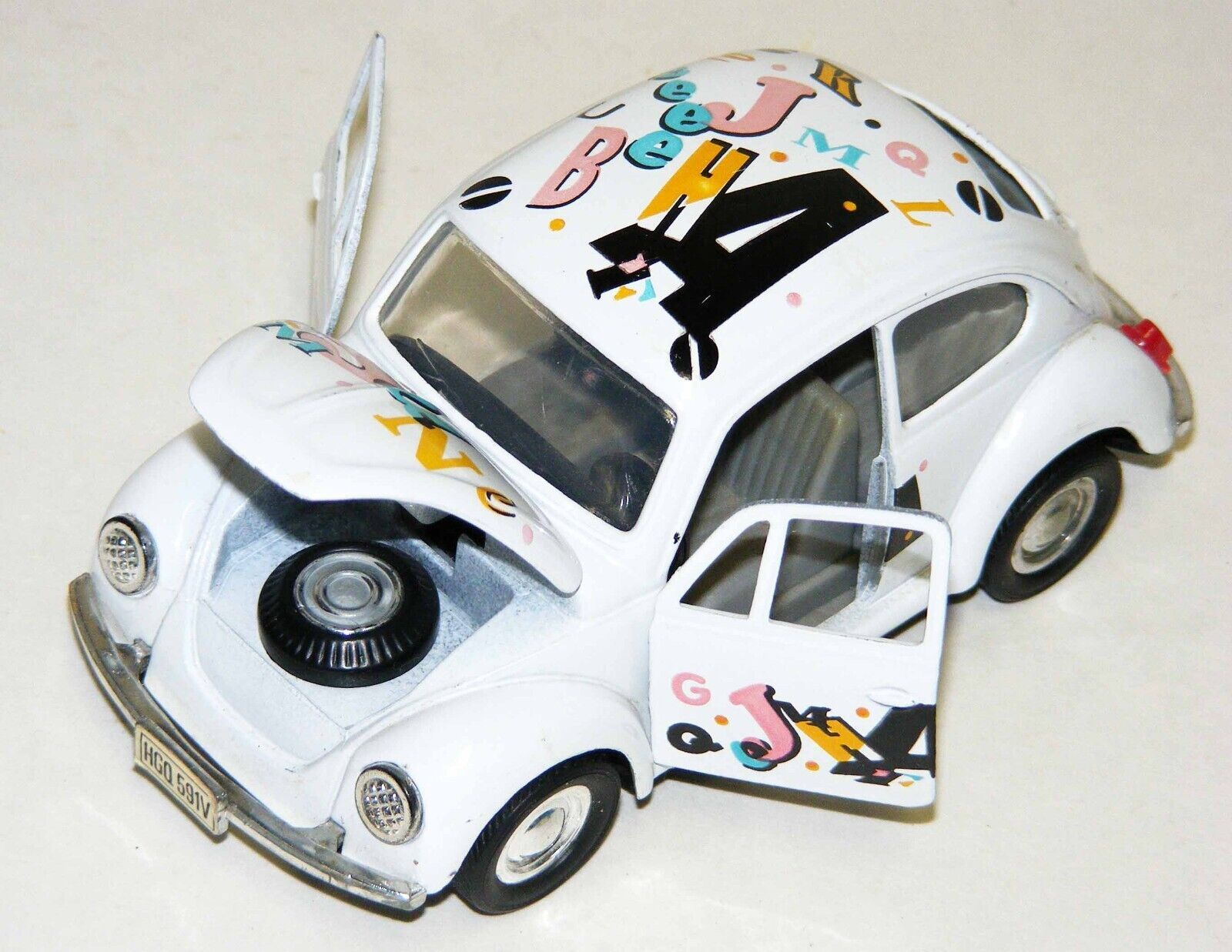 Volkswagen Bug Beetle Vintage Friction VW Toy Car - Vintage Manufacture