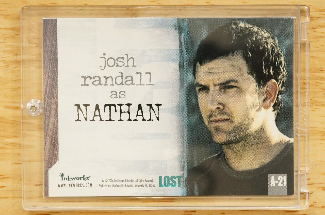 2006 Inkworks LOST TV Show Season 2 Josh Randall as Nathan A-21 ...