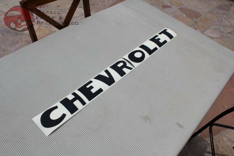47-53 Chevy Stepside Pickup Truck Black Tail Gate Letters Decal ...