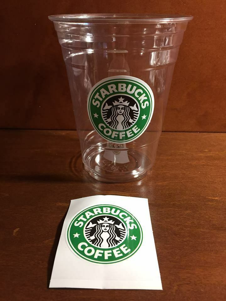 Starbucks Coffee Plastic PVC Vinyl Stickers decal for cups mug 2" Round ...