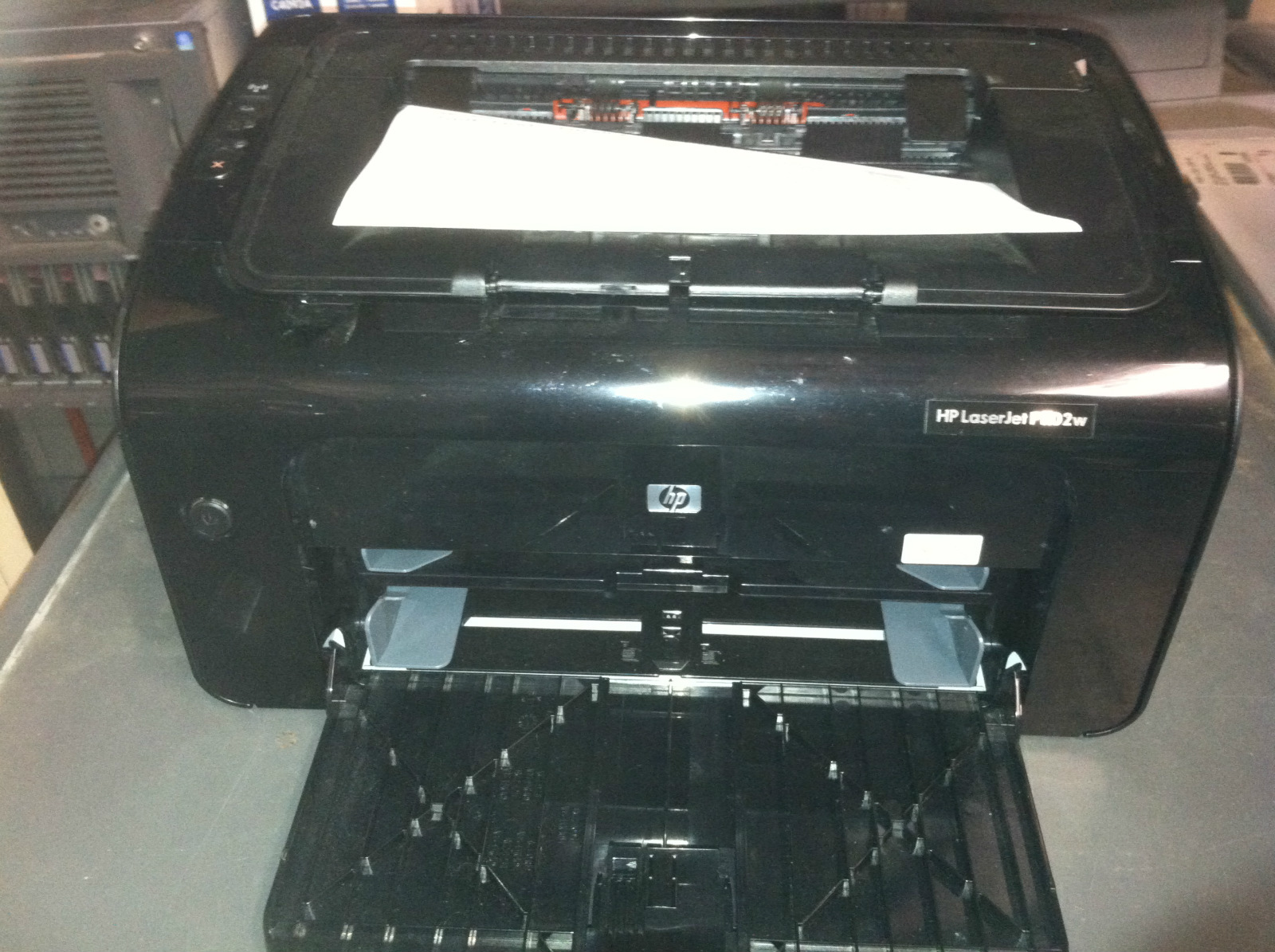 HP LaserJet Pro P1102W Wireless Laser Printer CE657A LOW pages complete ...