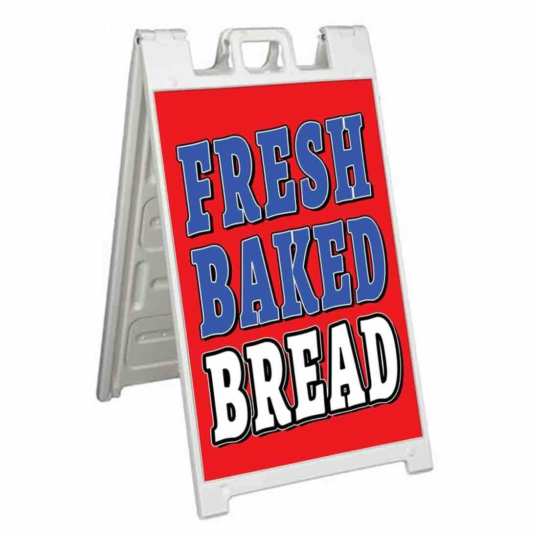FRESH BAKED BREAD Signicade 24x36 Aframe Sidewalk Sign Banner Decal ...