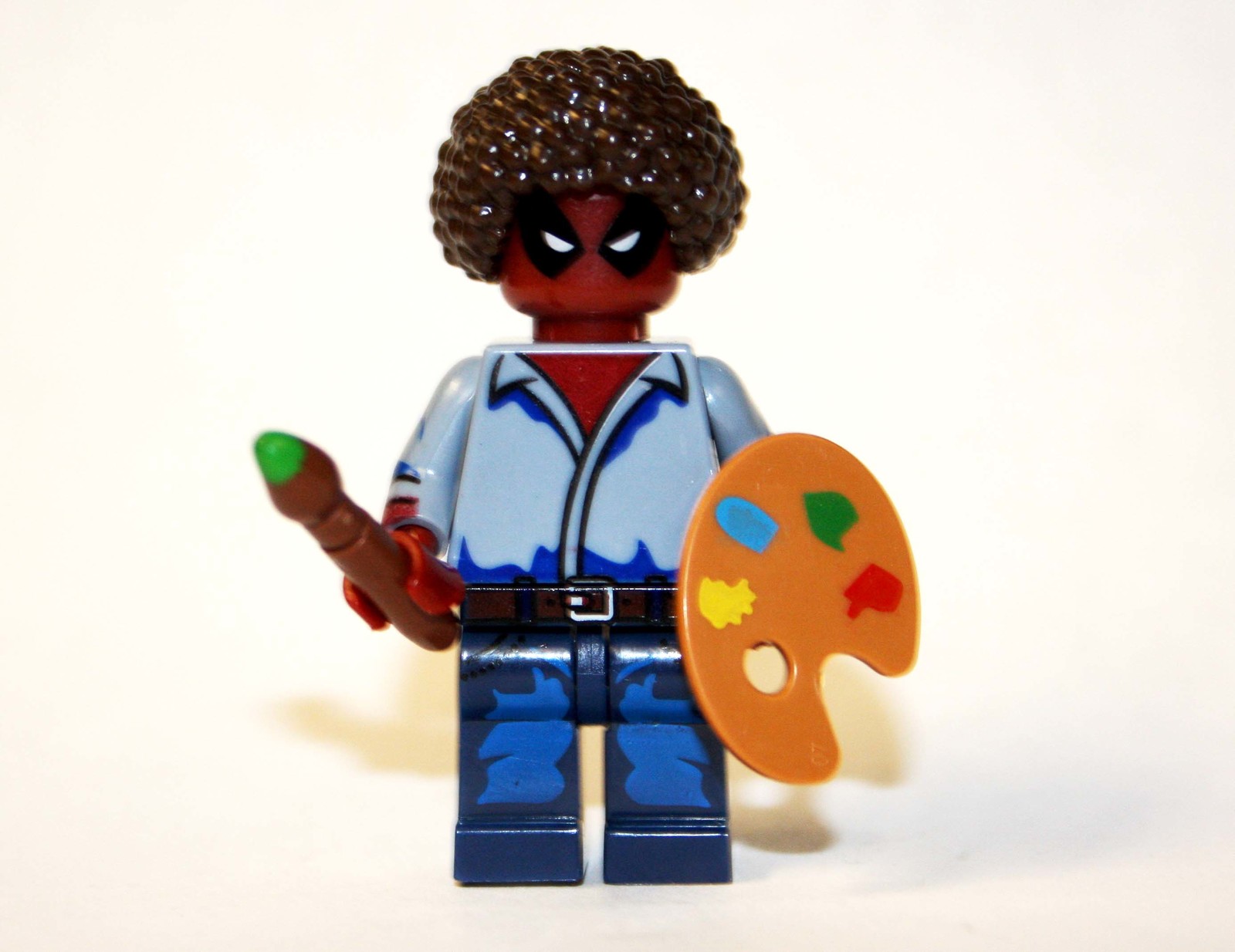Bob Ross Deadpool Joy of Painting Minifigure - LEGO (R) Minifigures