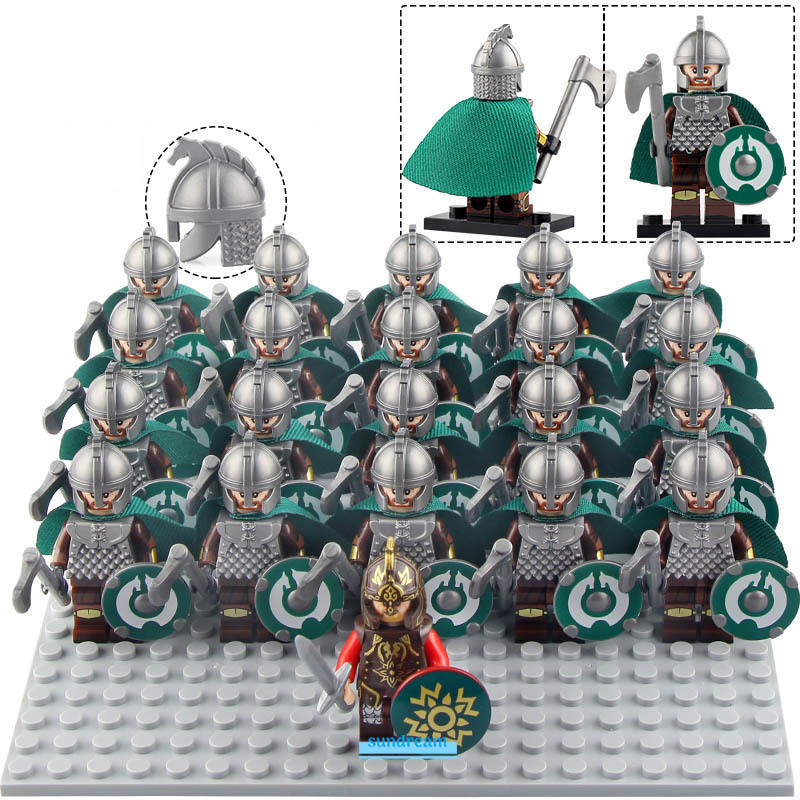 The Lord of the Rings Rohan Warriors Army Lego Moc Minifigures Toys Set ...