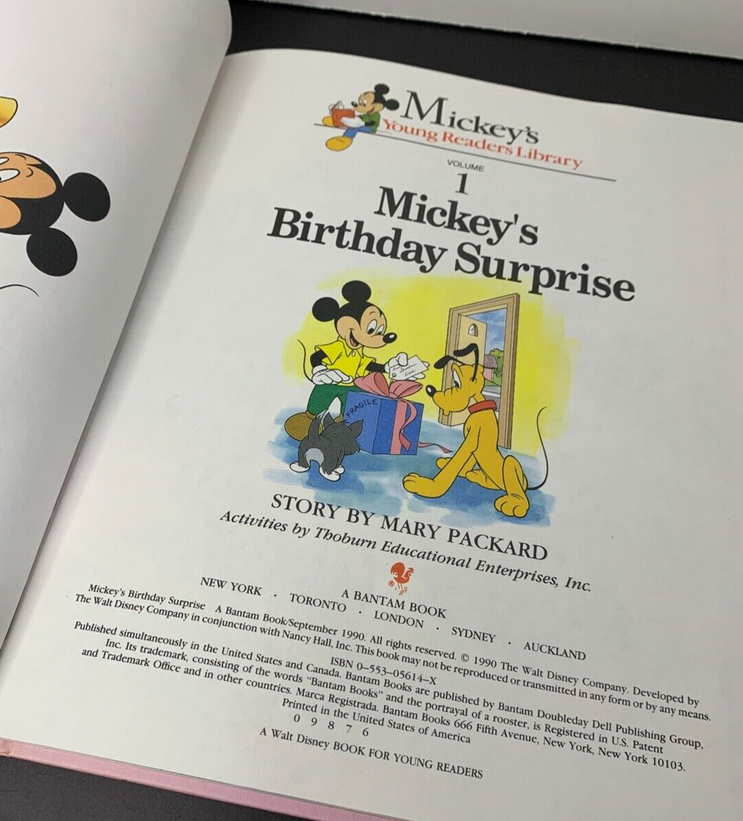 Walt Disney Mickeys Young Readers Library Birthday Surprise Book Volume ...