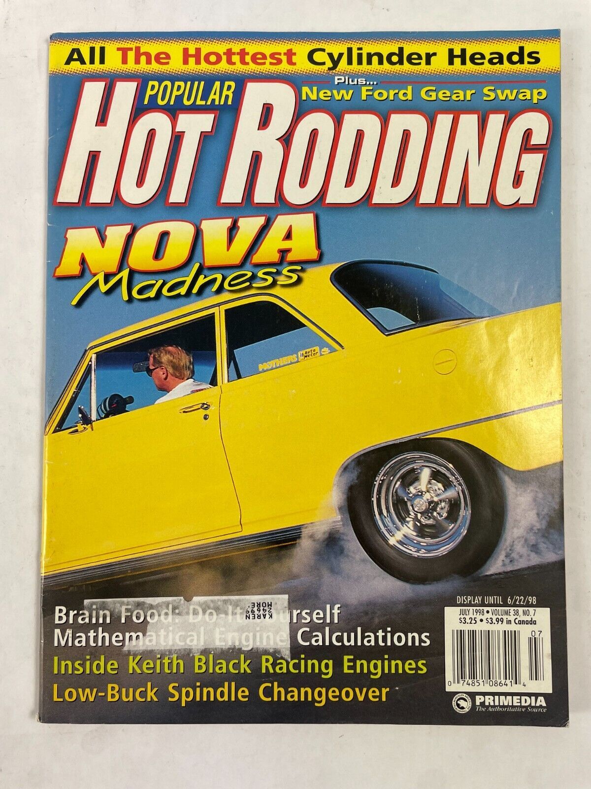 July 1998 Hot Rodding Magazinee Nova Madness All The Hottest Cylinder ...