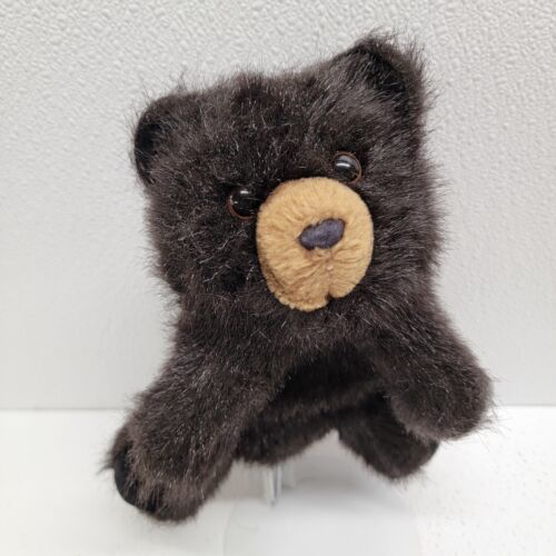 FOLKMANIS Puppets Full Body Baby Black Bear Hand Puppet Plush - 1970-Now