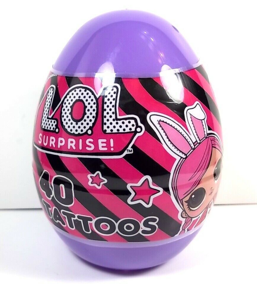 Plastic Egg with 40 LOL Surprise temporary tattoos sealed 2022 - Action ...
