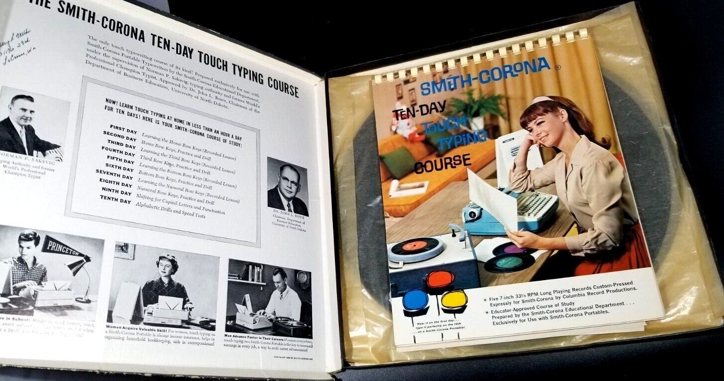 1958 SMITH CORONA 10 day touch typing course and 50 similar items