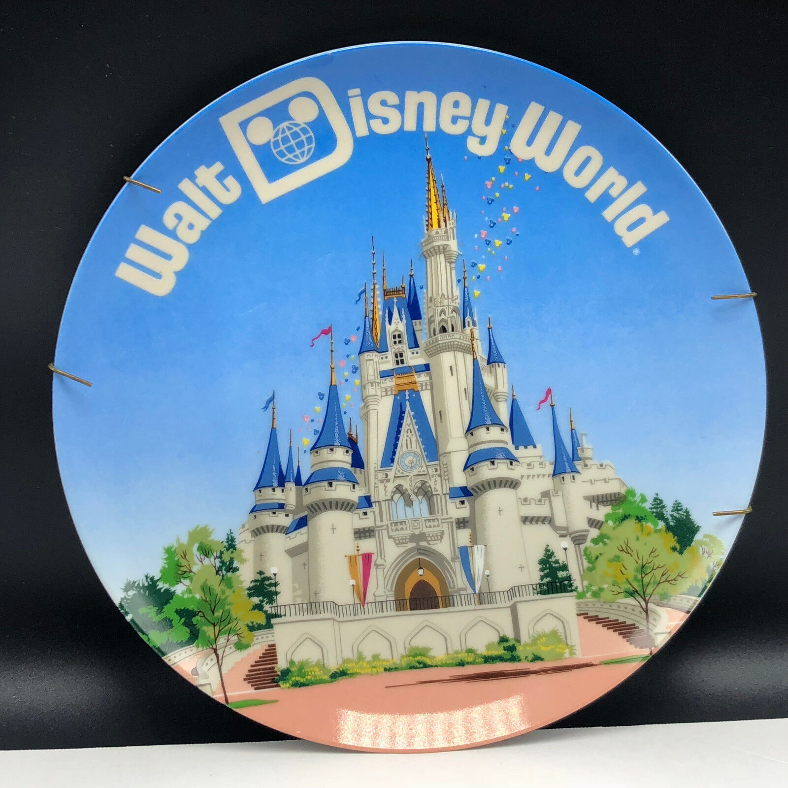 WALT DISNEY WORLD COLLECTORS PLATE princess castle cinderella japan ...