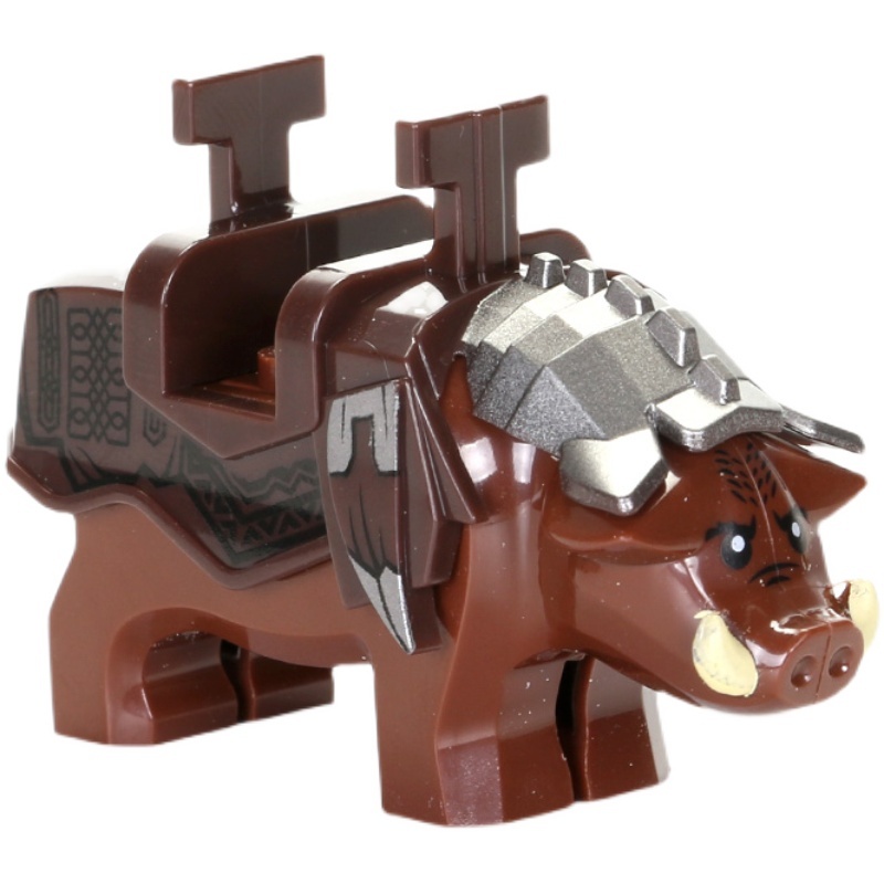 10PCS Lord Of The Rings Hobbit Wild boar Dwarf Army Animals Minifigures ...