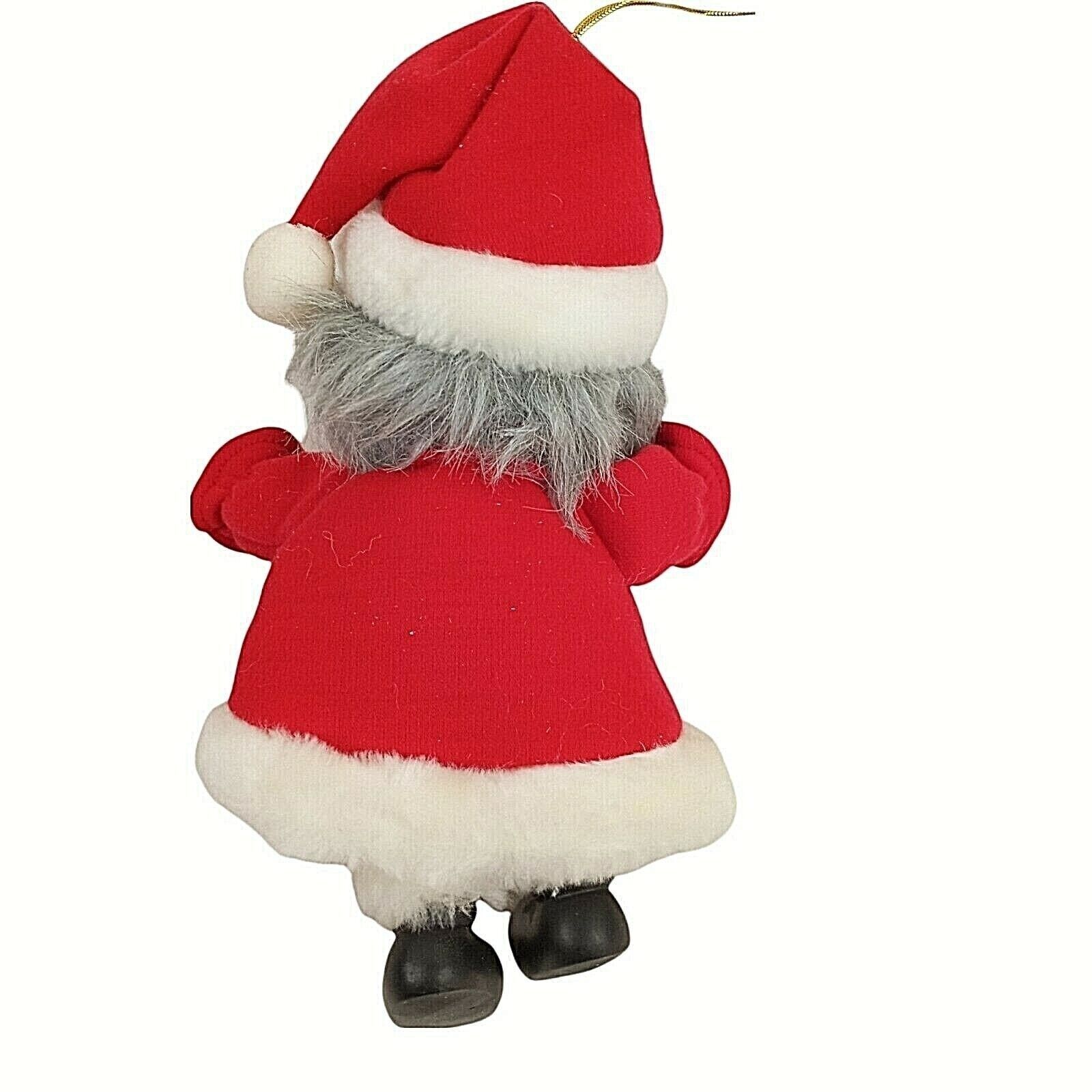 Vintage Christmas Troll Elf Gnome Applause Hanging Ornament Gray Hair ...