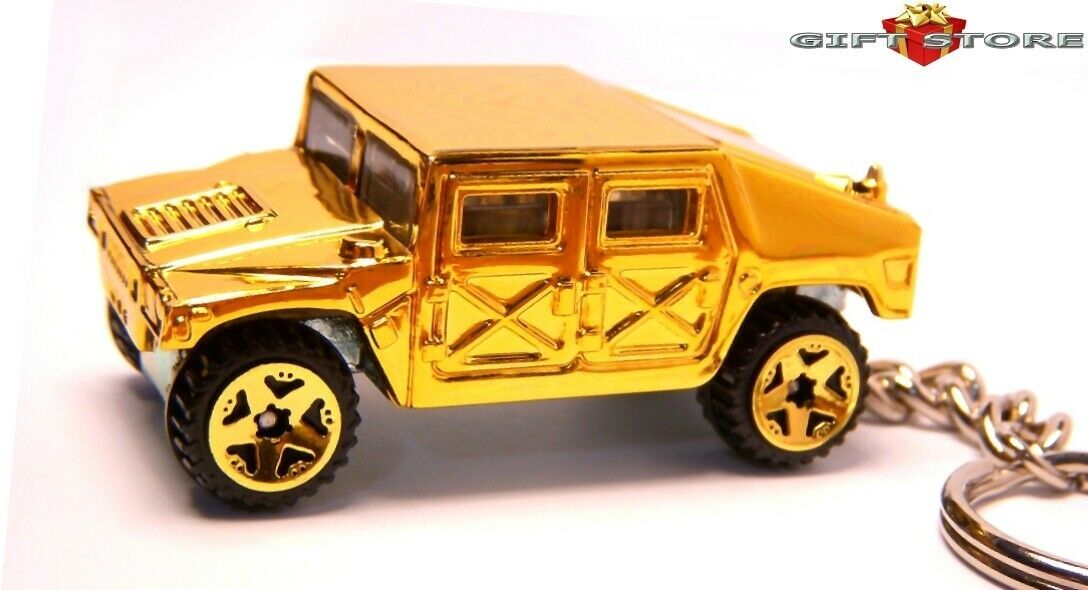 RARE!! KEY CHAIN GOLD HUMMER HUMVEE H1 4X4 AM GENERAL CUSTOM LIMITED ...