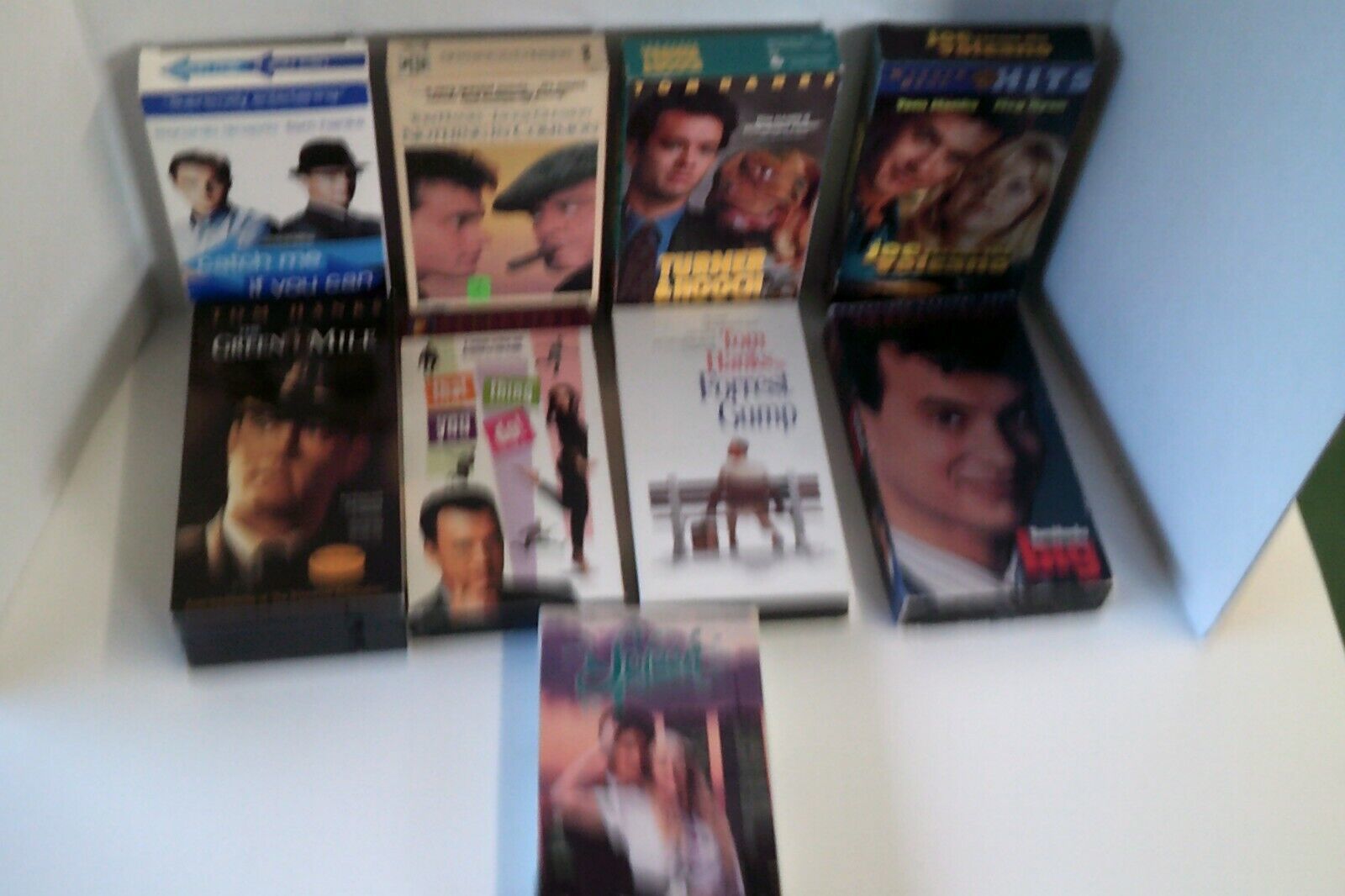 TOM HANKS 9 VHS Movies Forrest Gump Green Mile Big Turner & Hooch Splash - VHS Tapes