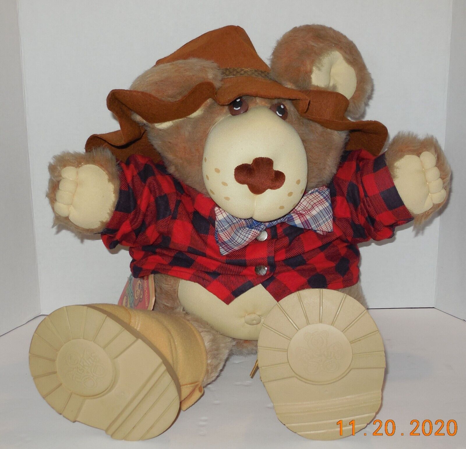 Vintage Furskins FARRELL 18" Plush Bear Xavier Roberts OAA Furskin #2 ...