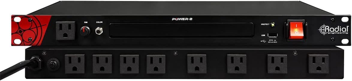 19-Inch Rack-Mounted Power Conditioner And Surge Suppressor With Led, 2 ...