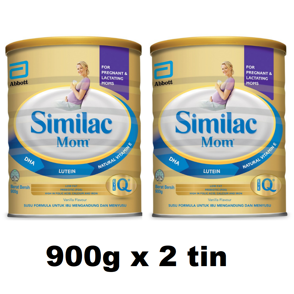 ABBOTT Similac Mom Milk Powder DHA 900g X 2 tins (Pregnant ...