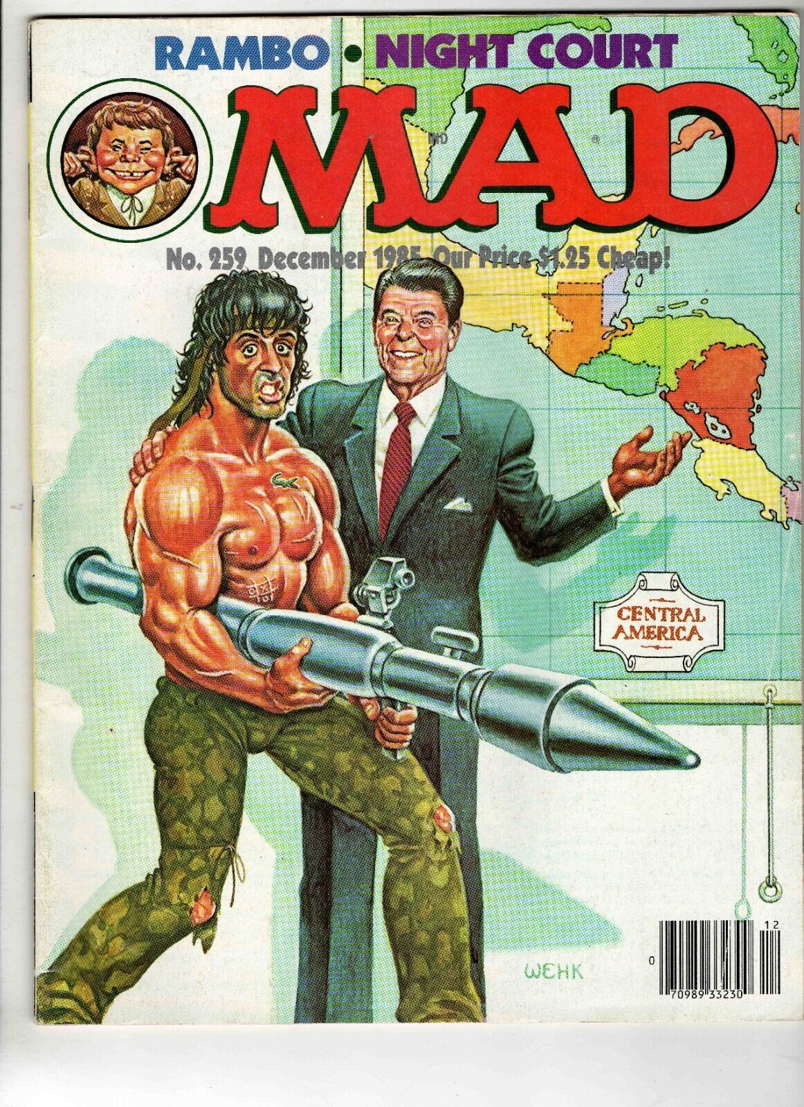 Mad Magazine #259 1985 Sylvester Stallone Rambo Ronald Reagan - Comics ...