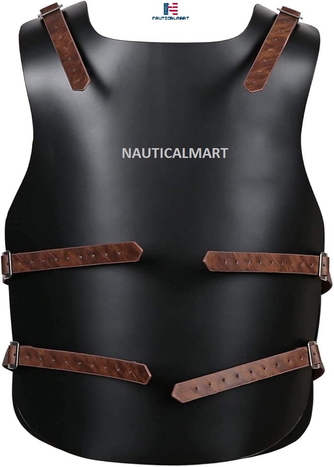 Viking Warrior Chest Armor Medieval PU Leather Vest Leather LARP ...