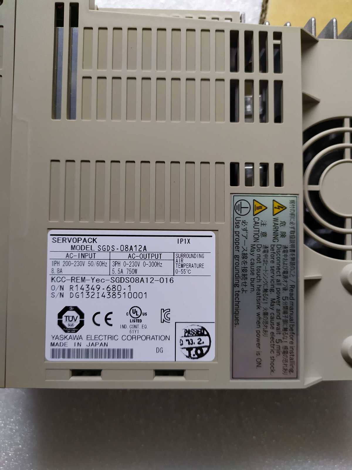 Yaskawa SGDS-08A12A SGDS-08A12A NEW SEALED - Business & Industrial