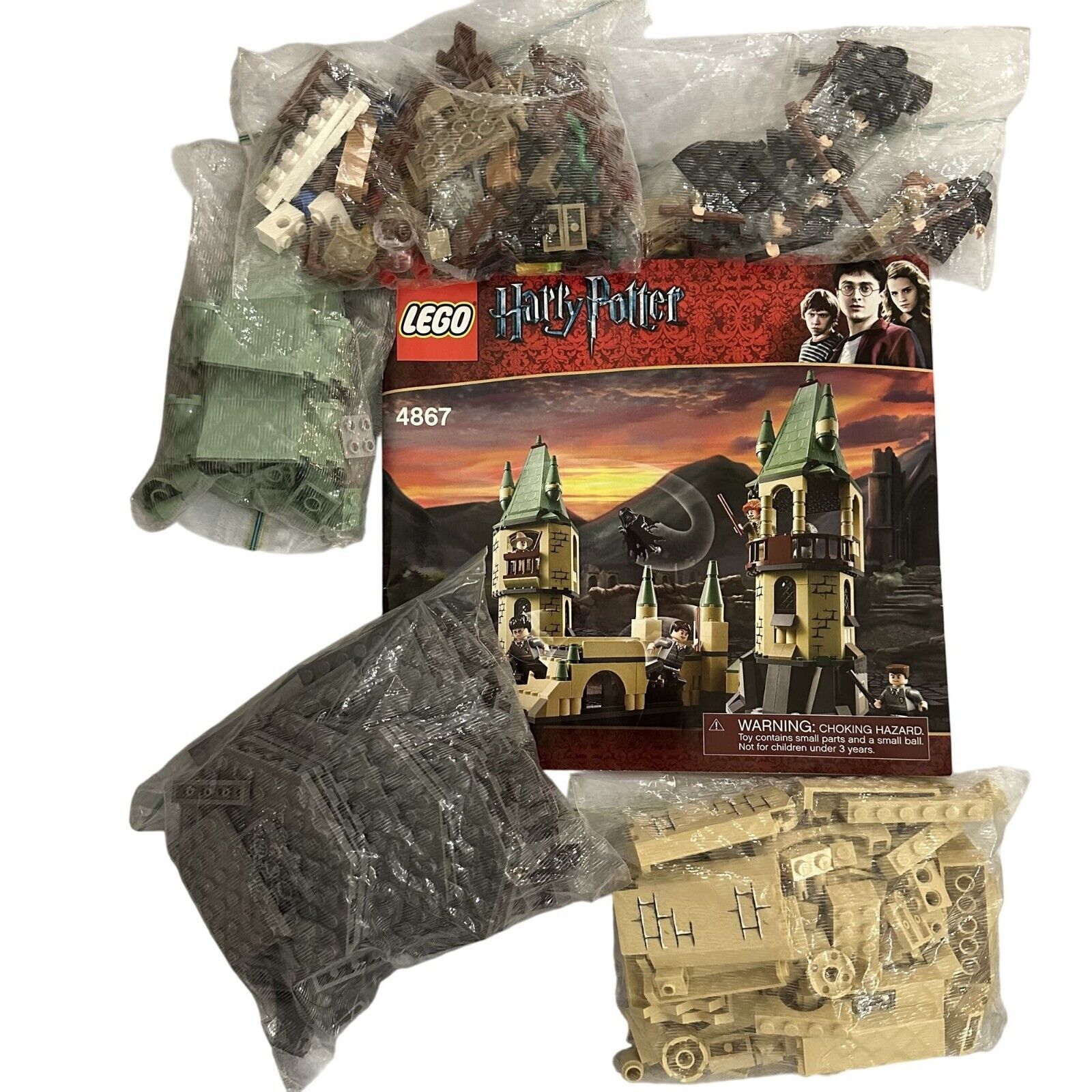 LEGO 4867 Harry Potter Hogwarts Castle Set 100% Complete with Minifigs ...