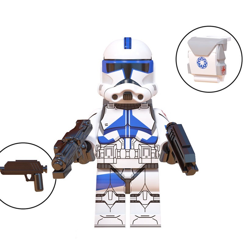 8pcs Star Wars 501st Legion Rex Jesse Echo Fives Hardcase Dogma ...