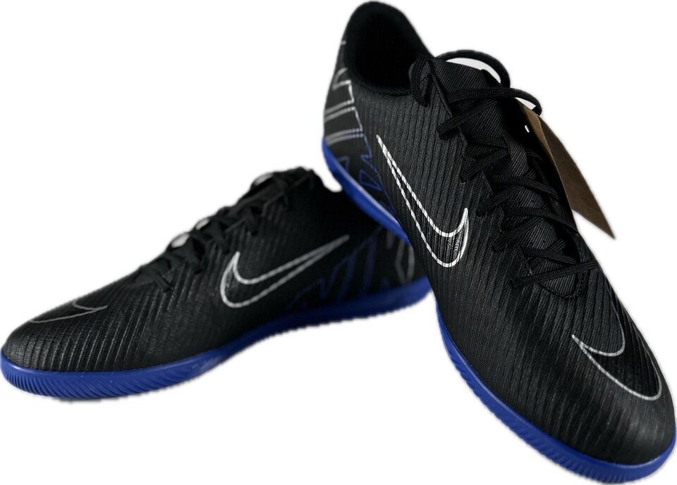 Nike Men's Mercurial Vapor 15 Club Indoor Soccer Shoes Black Blue ...