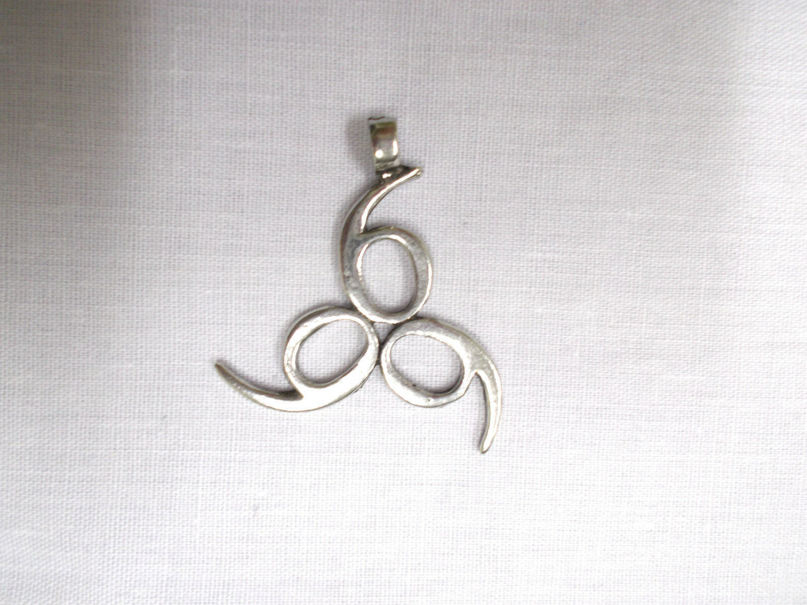 UNHOLY TRINITY 666 NUMBER OF THE BEAST SATANIC OCCULT PEWTER PENDANT ...